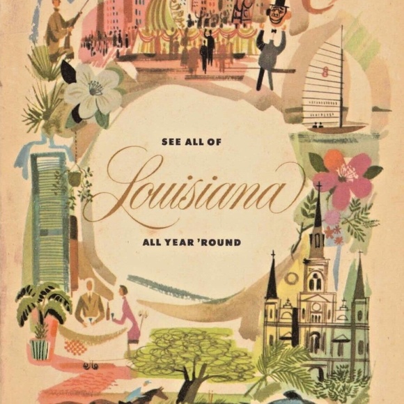 Accents | 195s Louisiana Travel Booklet See All Of Louisiana All Year ...